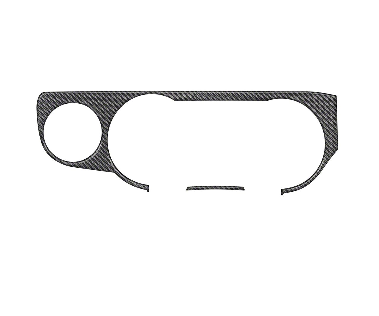 Mustang Speedo Accent Trim; Domed Carbon Fiber (10-14 Mustang) - Free ...