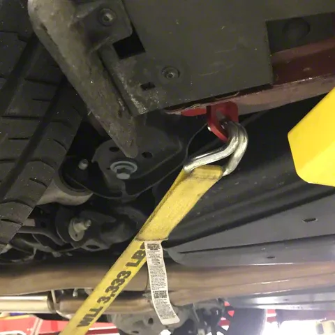 Mustang Strap Points; Red (15-23 Mustang GT, GT350) - Free Shipping