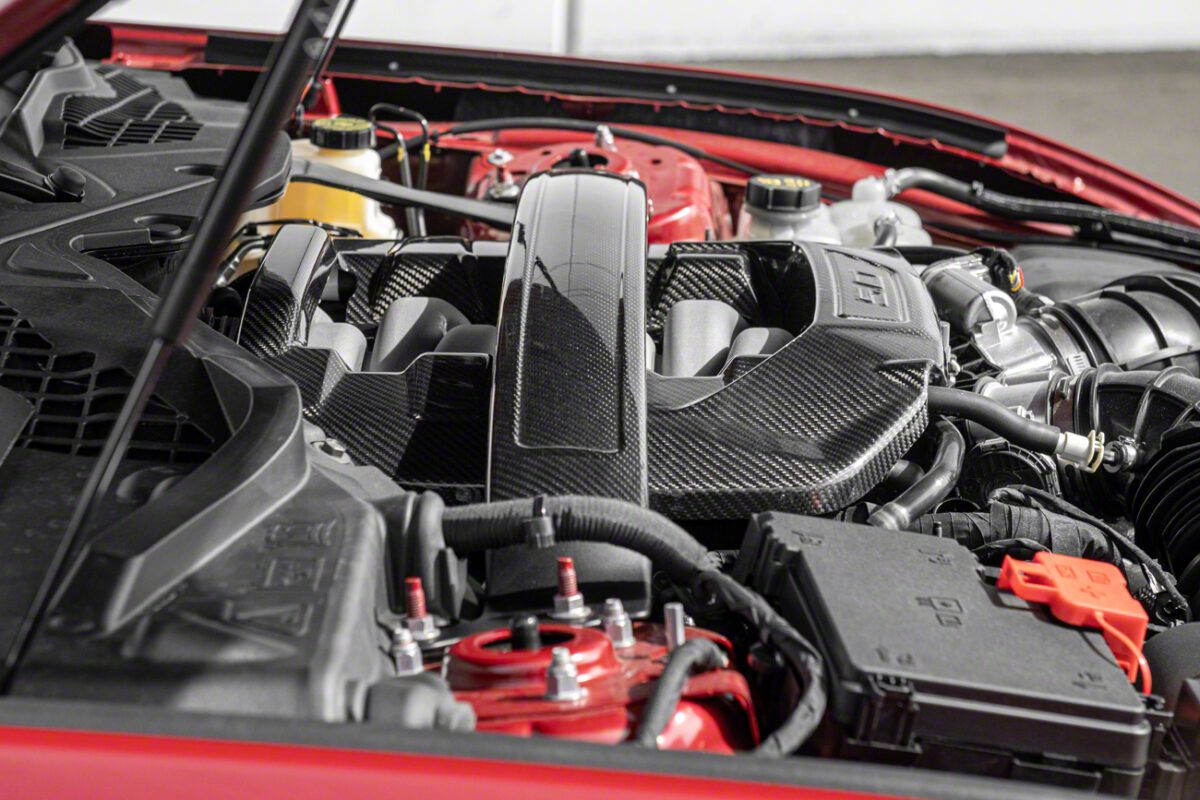 Mustang Strut Tower Brace; Carbon Fiber (24-25 Mustang GT, Dark Horse ...