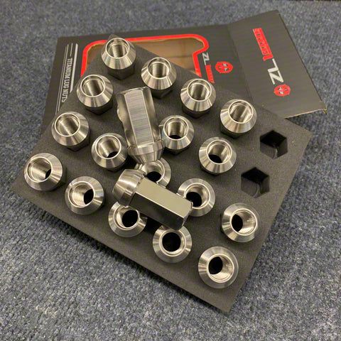 Mustang Titanium Lug Nuts; Set of 20 (15-23 Mustang GT, EcoBoost, V6 ...