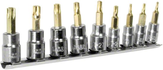 Universal AM Torx Bit Socket Set; 9-Piece Set - Free Shipping