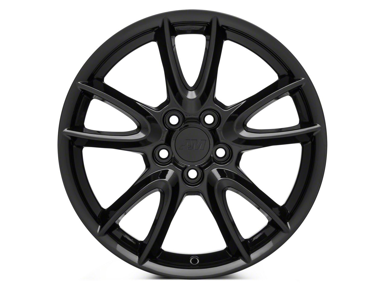 Mustang Track Pack Style Gloss Black Wheel; 18x9; 30mm Offset (10-14 ...