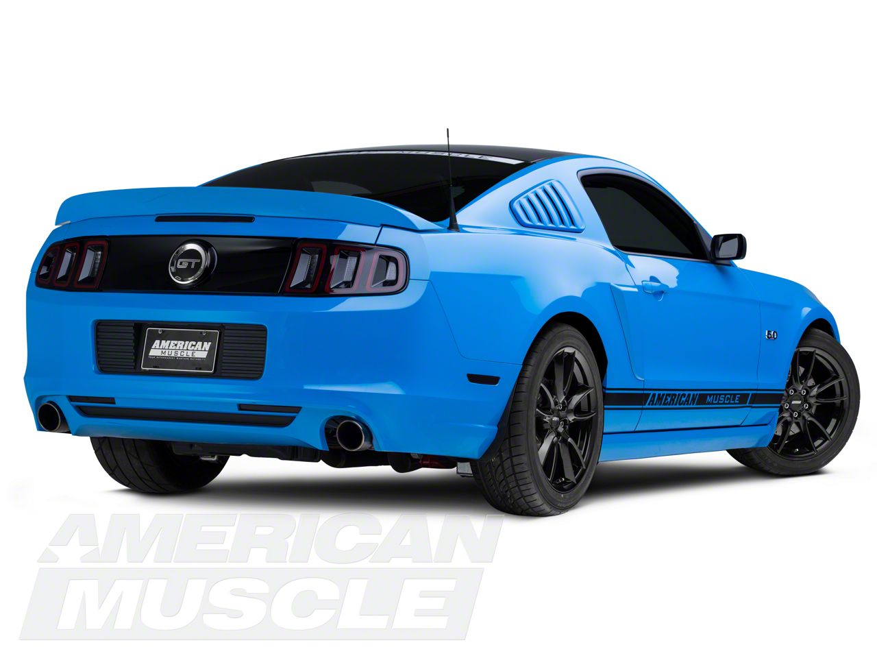 Mustang Track Pack Style Gloss Black Wheel; Rear Only; 19x10 (10-14 ...