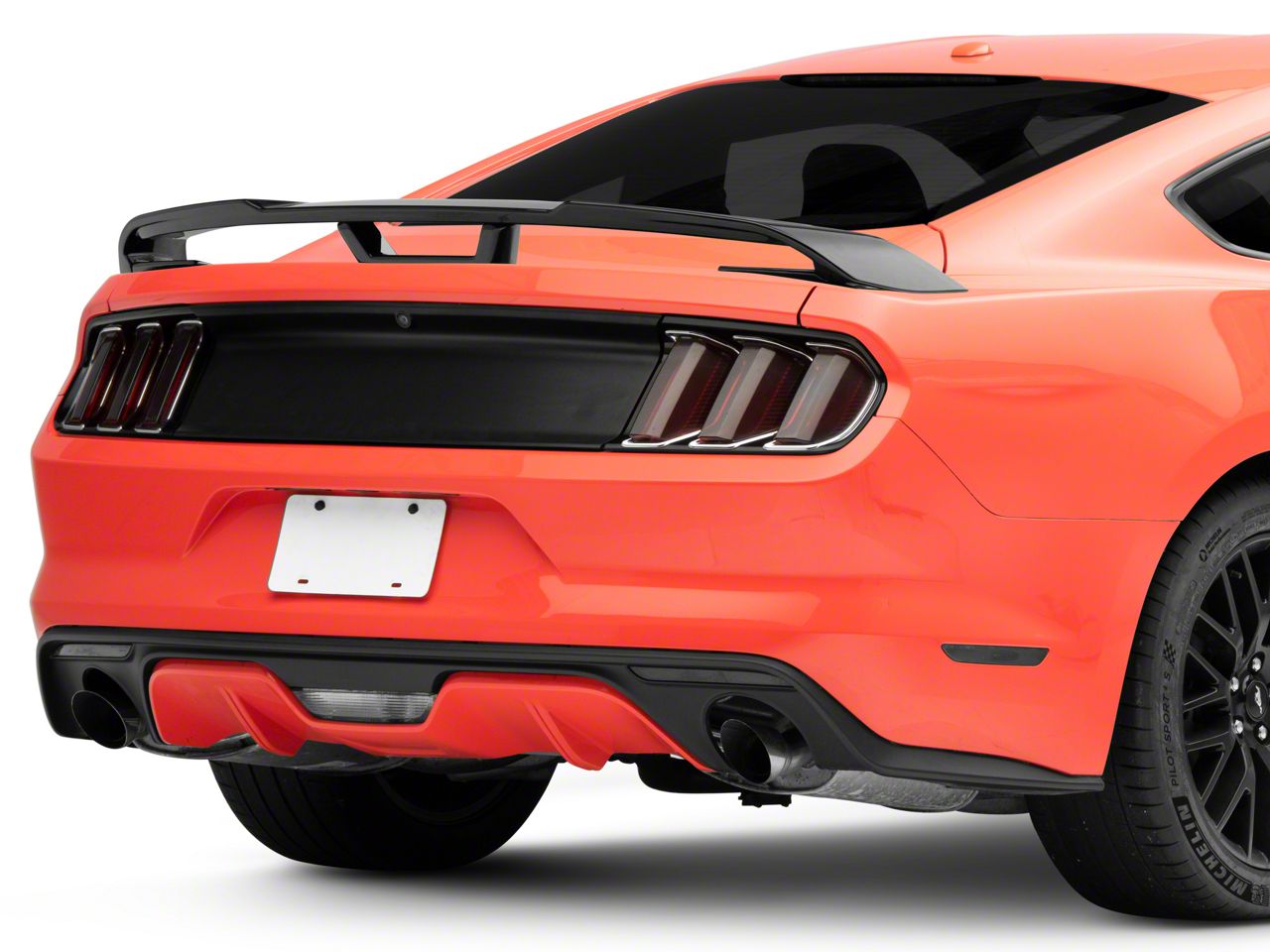 Mustang Track Pack Style Rear Spoiler; Gloss Black (15-23 Mustang ...