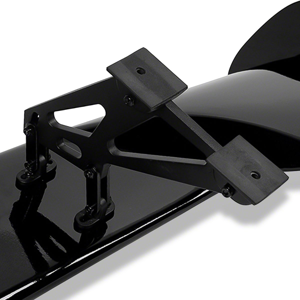 Mustang Type-3 GT Style Universal Wing with Mounts; Gloss Black ...