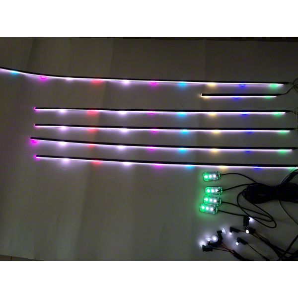Mustang Ultra-Flow Series RGBW LED Interior Ambient Vehicle Lighting ...