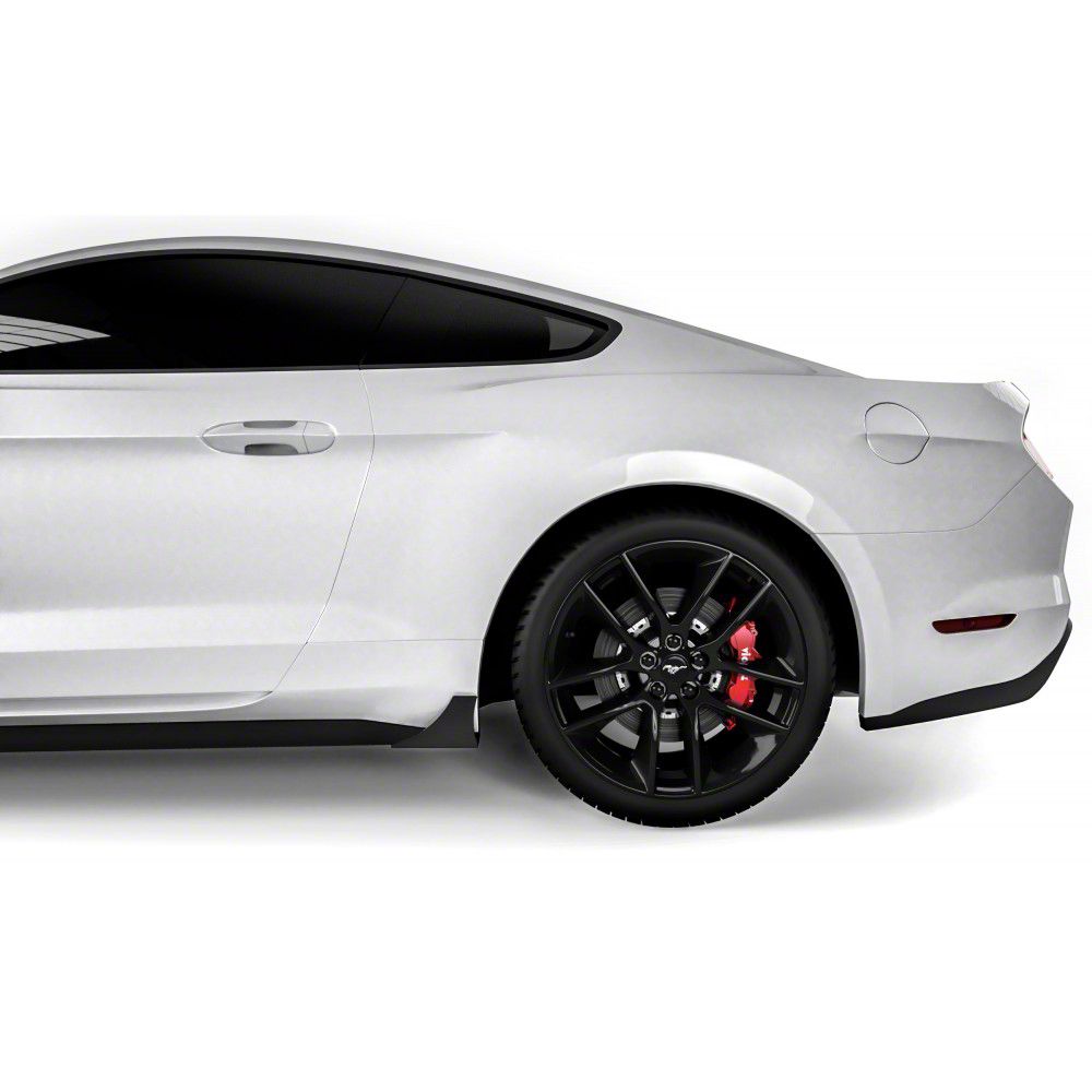 Mustang V1R Pro Style Rocker Panel Winglets; Gloss Carbon Fiber Vinyl ...
