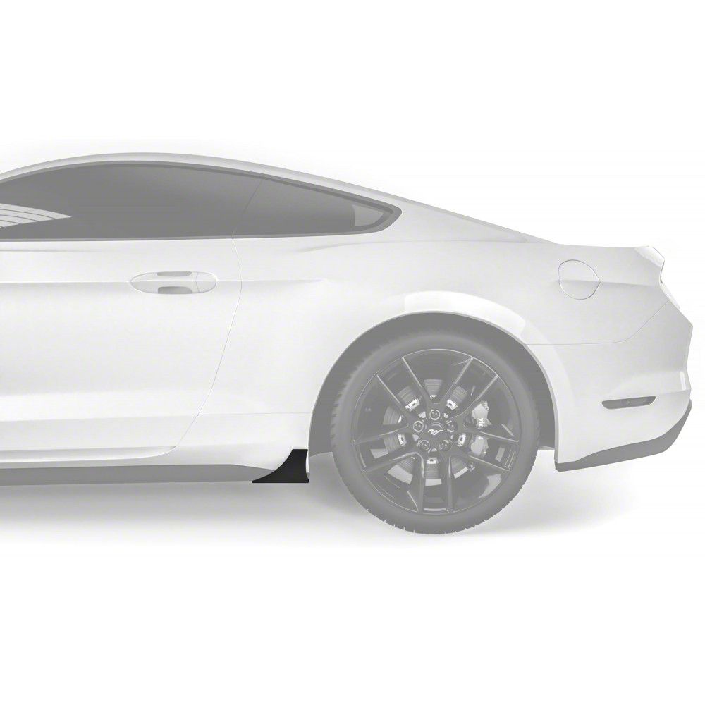 Mustang V1R Pro Style Rocker Panel Winglets; Gloss Carbon Fiber Vinyl ...