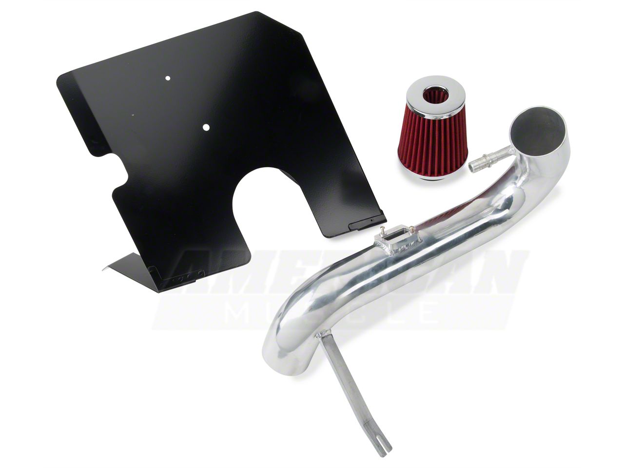 SR Performance Mustang Cold Air Intake; Polished 41138 (05-09 Mustang ...