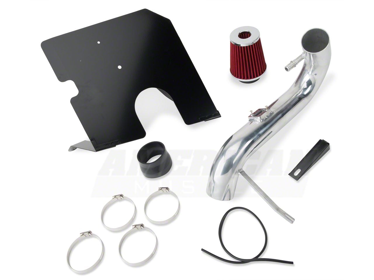 SR Performance Mustang Cold Air Intake; Polished 41138 (05-09 Mustang ...