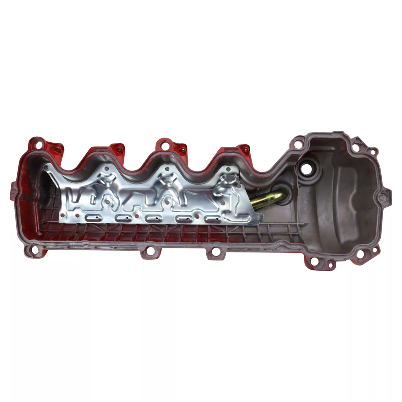 Mustang Valve Cover; Driver Side; Red (05-10 Mustang GT) - Free Shipping