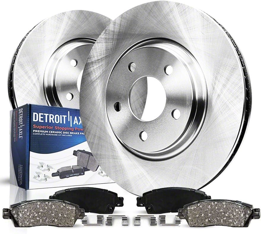 Mustang Vented Brake Rotor and Pad Kit; Front (05-10 Mustang GT) - Free ...