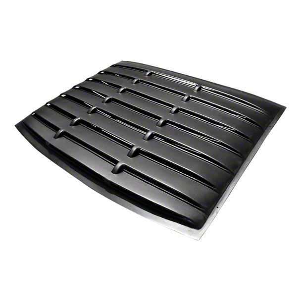 Mustang Vintage Syle Rear Window Louvers; Matte Black (05-14 Coupe ...