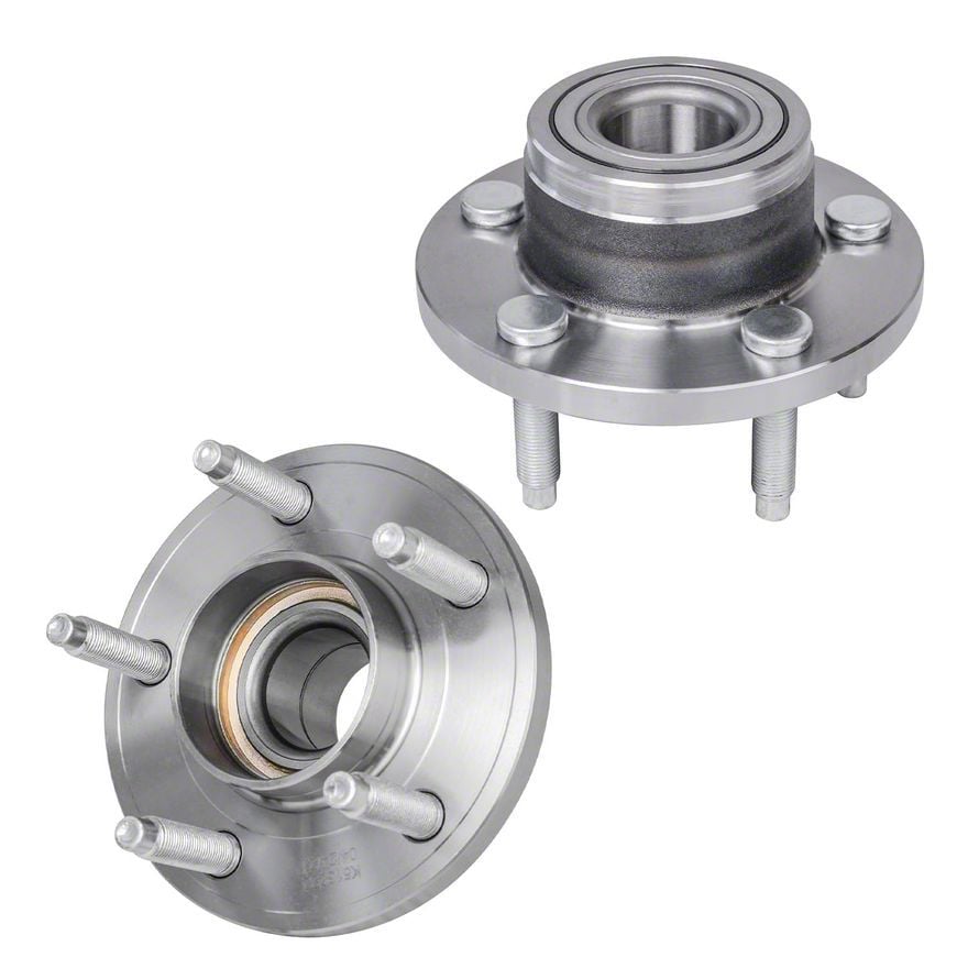Mustang Wheel Hub Assemblies; Front (05-09 Mustang V6 w/o ABS) - Free ...