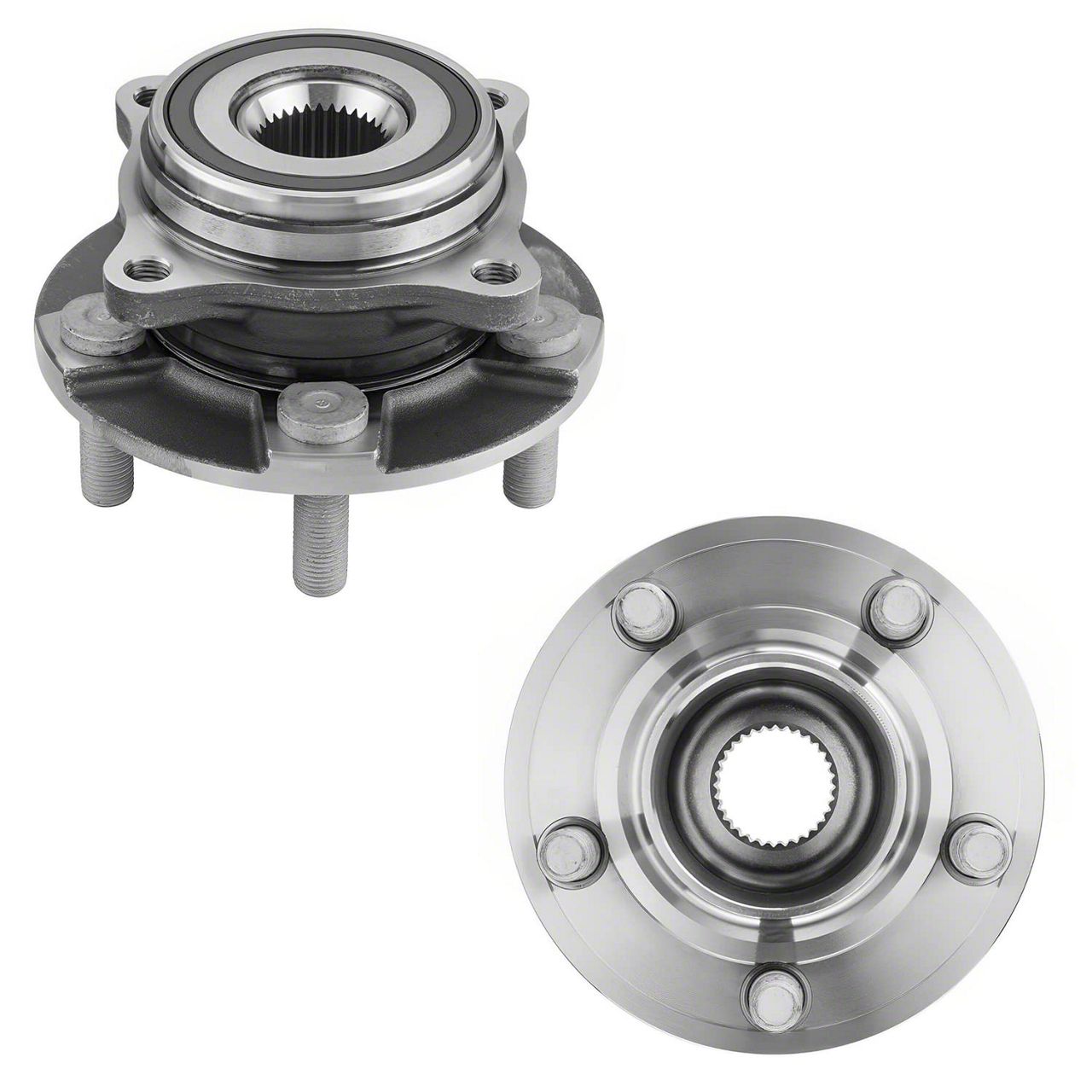 Mustang Wheel Hub Assemblies; Rear (15-23 Mustang GT, EcoBoost, V6 ...
