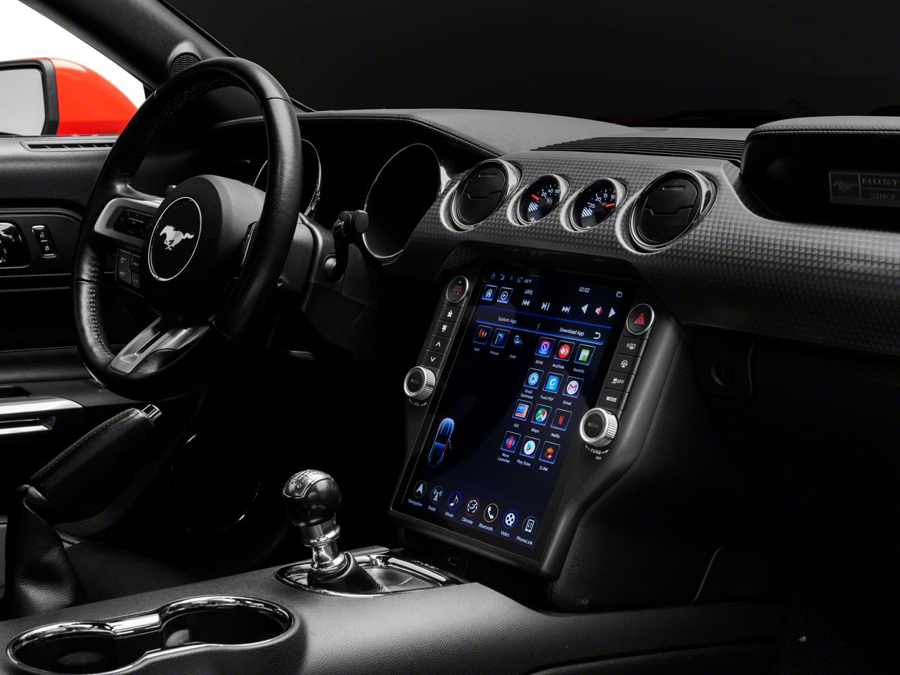 Navos Mustang Full Screen OE-Style Radio Upgrade with Navigation 415273 ...