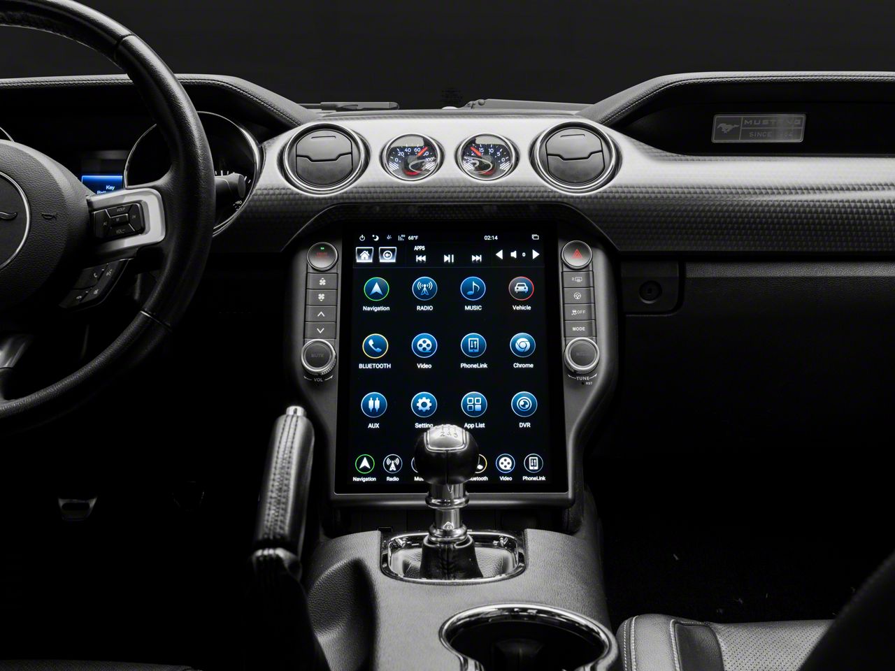 Navos Mustang Full Screen OE-Style Radio Upgrade with Navigation 415273 ...