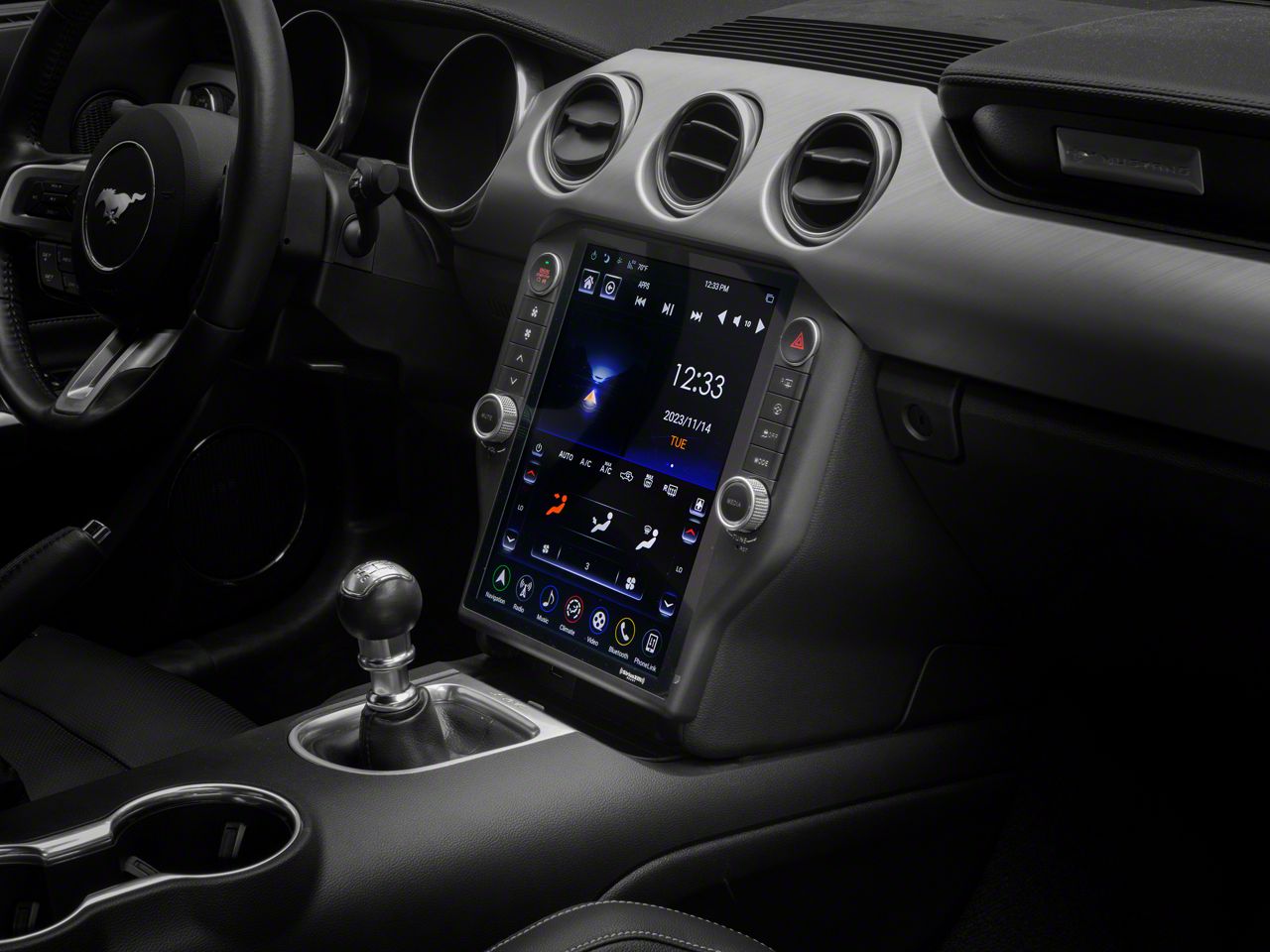 Navos Mustang Gen 5 12.10-Inch T-Style Radio TS-FDMU12-1RR-5S (15-23 ...