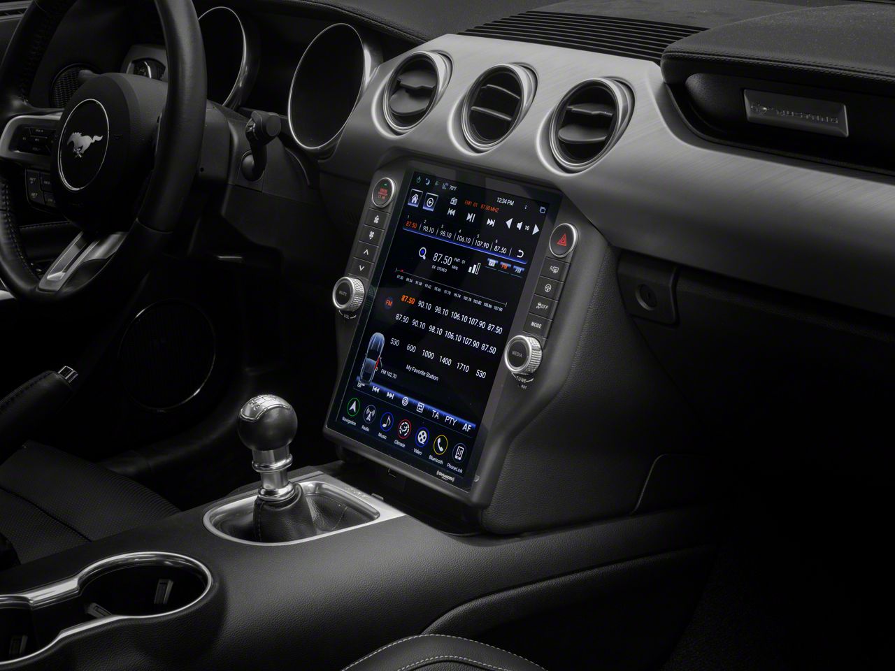 Navos Mustang Gen 5 12.10-Inch T-Style Radio TS-FDMU12-1RR-5S (15-23 ...