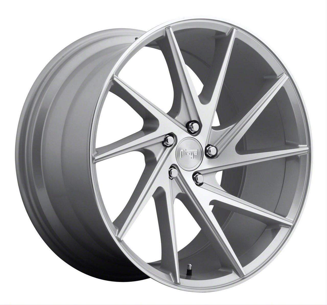 Niche Camaro Invert Gloss Silver Machined Wheel; 20x9; 35mm Offset ...
