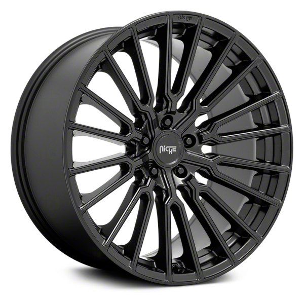 Niche Camaro Premio Matte Black Wheel; Rear Only; 20x10.5; 35mm Offset ...