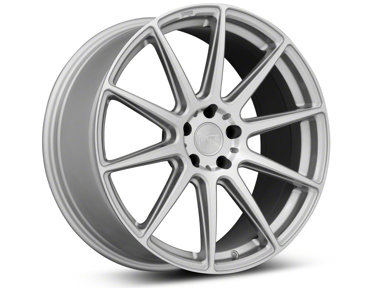 Niche Mustang Essen Silver Wheel; Rear Only; 19x10 m146191065+40 (2024 ...