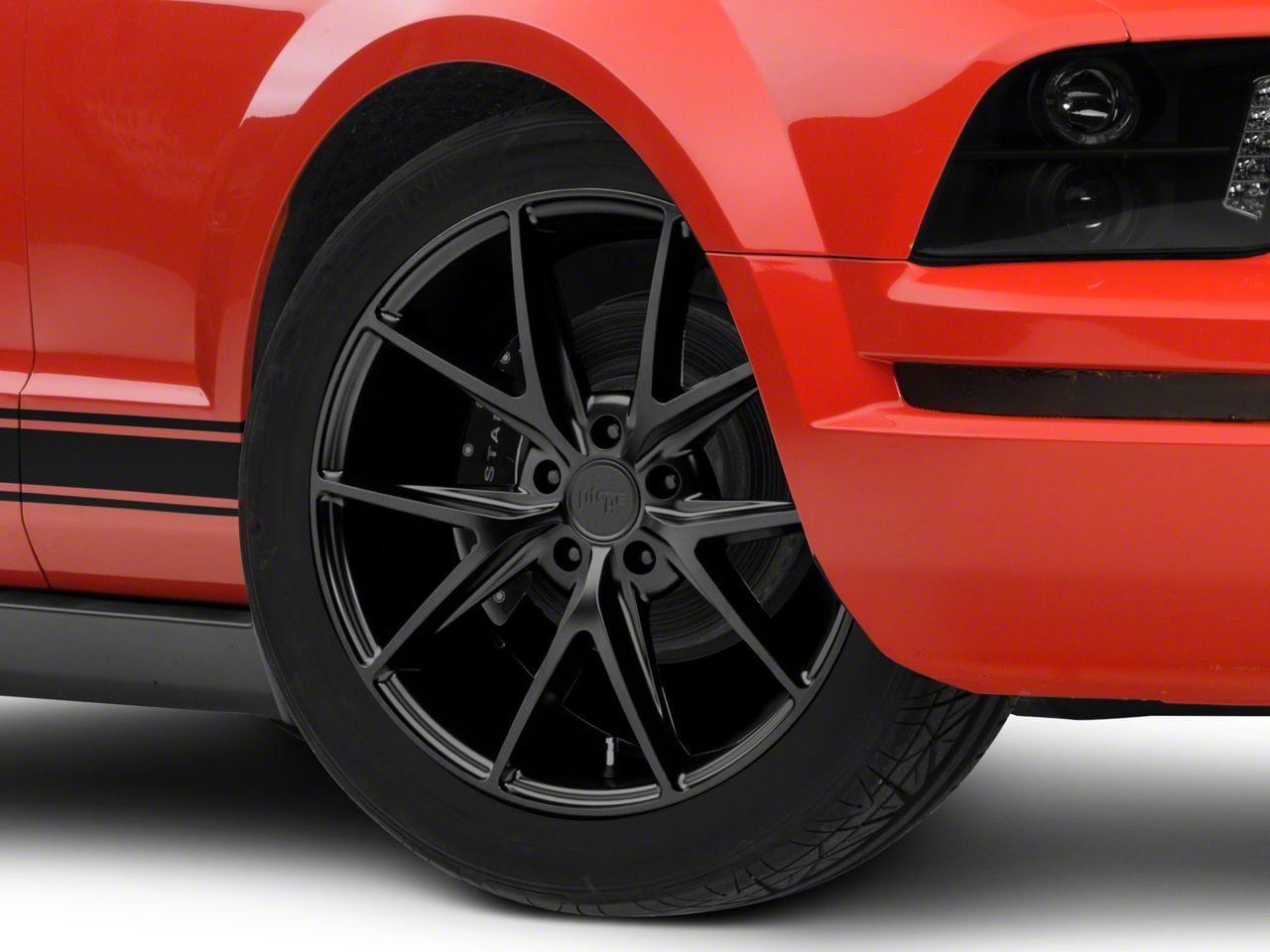 Niche Mustang Misano Matte Black Wheel; 19x8.5 M117198565+45 (2024 ...