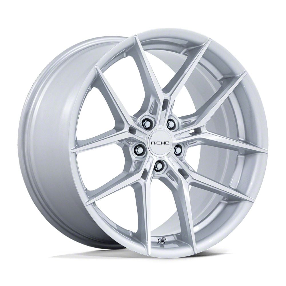 Niche Mustang Prodigy 5 Silver with Machined Face Wheel; 18x9.5; 40mm ...
