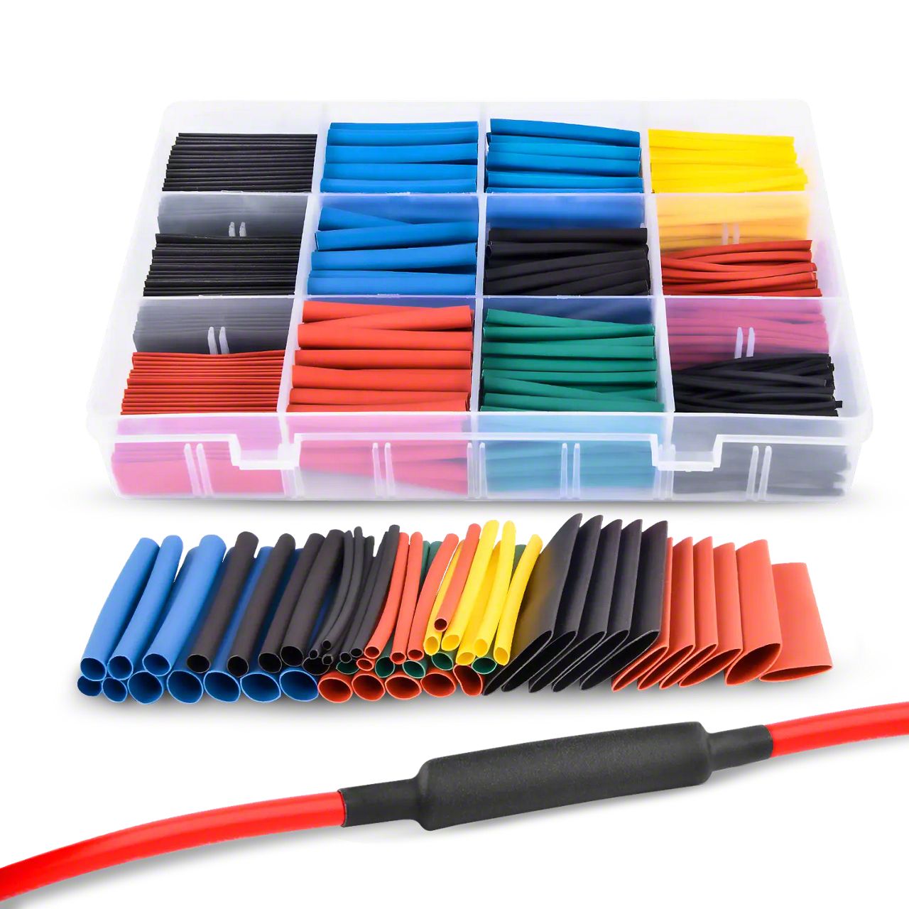 Universal AM Heat Shrink Tubing Kit; 560-Pieces - Free Shipping