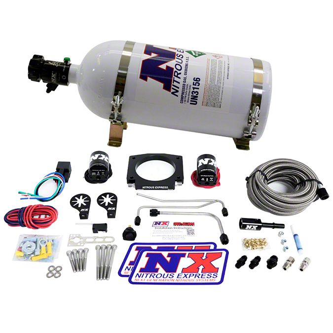 Nitrous Express Camaro LS Single Entry 90mm Plate Hardline System; 15 ...