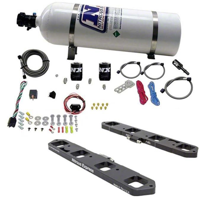 Nitrous Express Challenger Direct Port Nitrous Plate Wet System; 15 lb ...