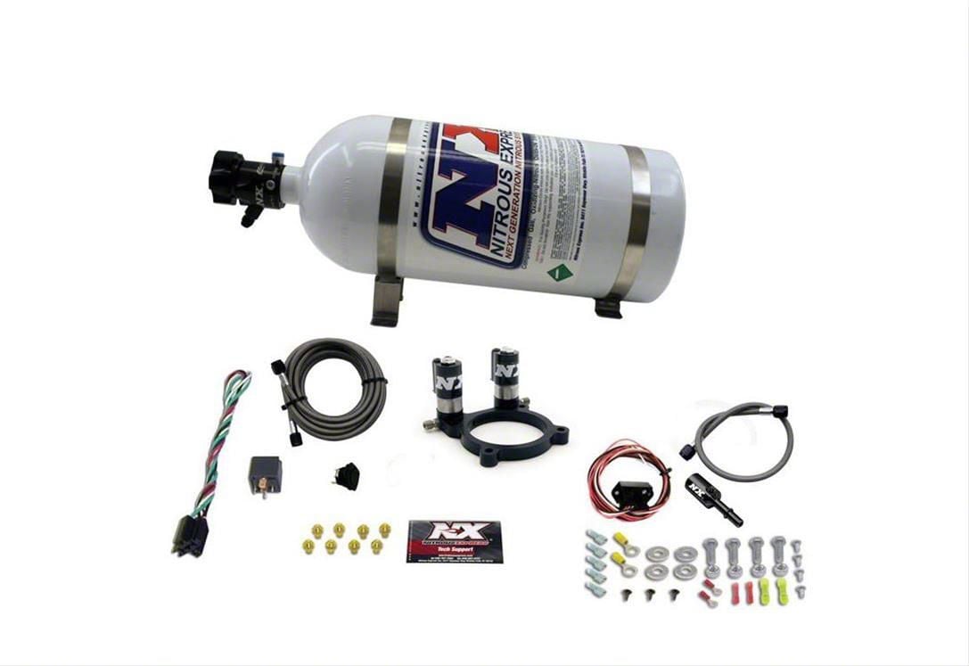 Nitrous Express Mustang Nitrous Plate System; 10 lb. Bottle 20952-10 ...
