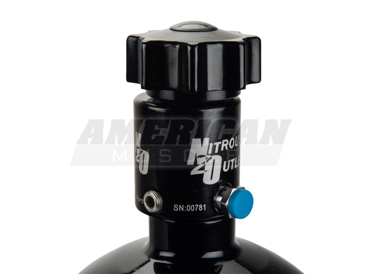 Nitrous Outlet Mustang Bottle and High Flow Valve; 10 lb. 00-30140 (79 ...