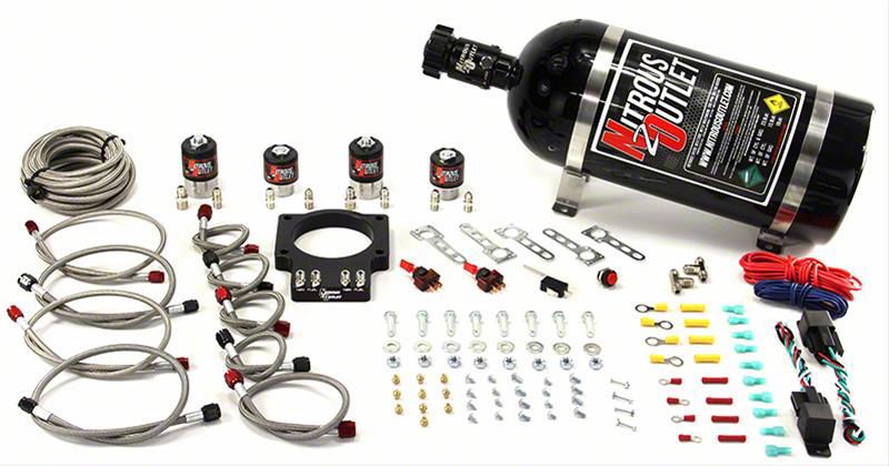 Nitrous Outlet Camaro 90mm Wet LSX Dual Stage Plate System; 10 lb ...