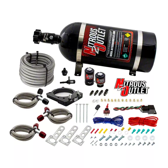 Nitrous Outlet Challenger 85mm Hemi Plate System; 15 lb. Bottle 00 ...