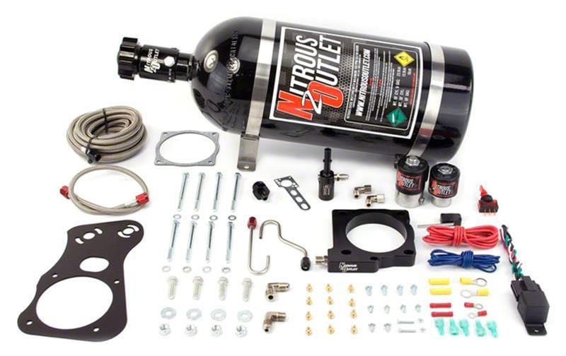 Nitrous Outlet Challenger 90mm 6.1L Hemi Intake Hardline Plate System ...