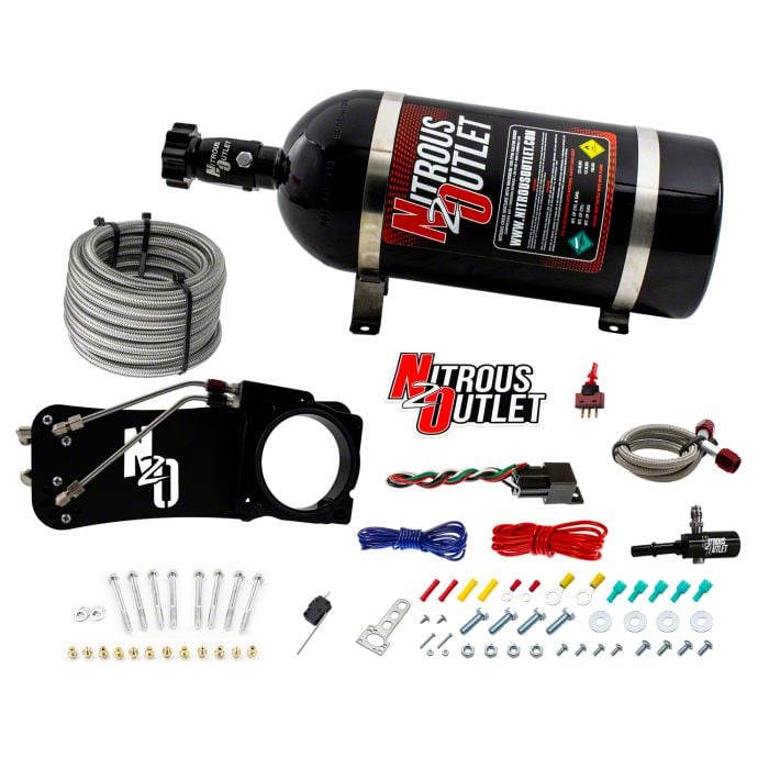 Nitrous Outlet Charger 80mm 5.7L Hemi Intake Hardline Plate System; 12 ...