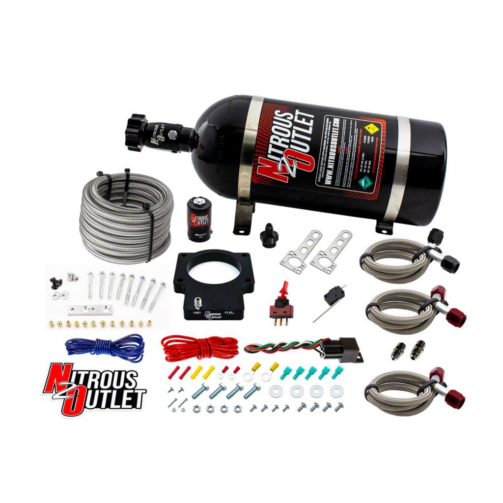 Nitrous Outlet Corvette 90mm Dry LSX Plate System; 10 lb. Bottle 00 ...