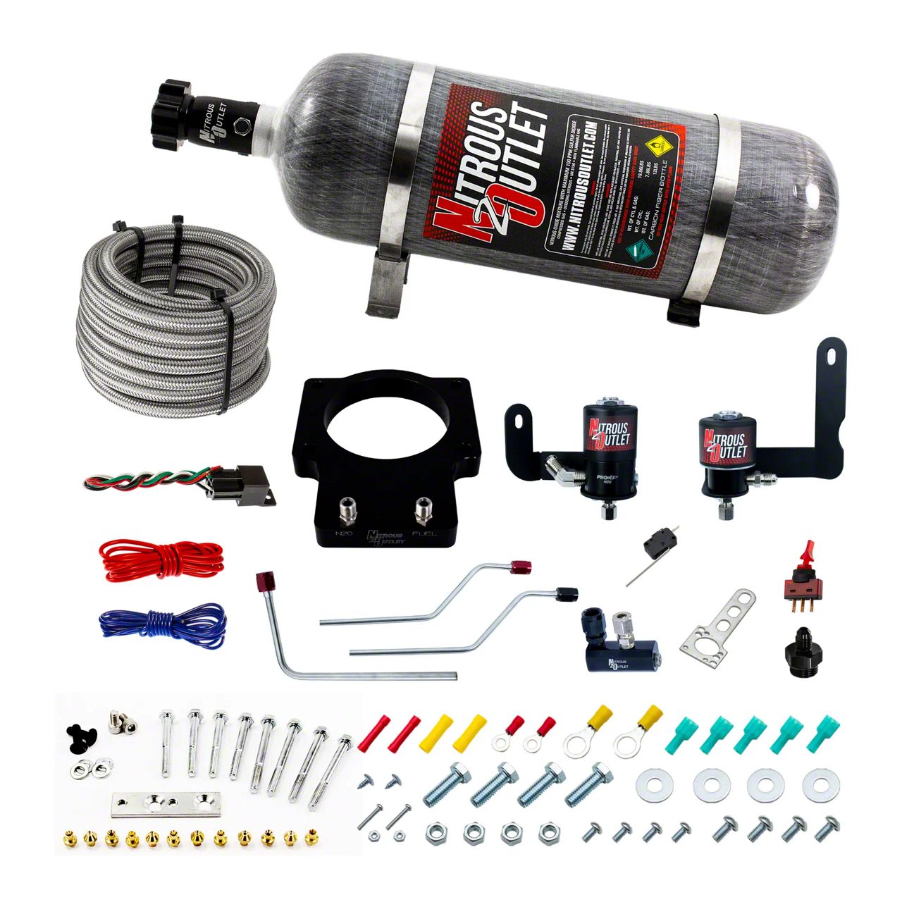 Nitrous Outlet Corvette 92mm FAST Intake Plate System; No Bottle 00 ...