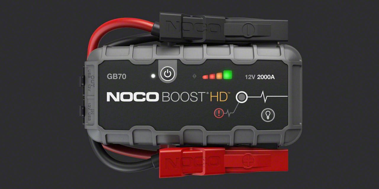 NOCO Charger Boost HD UltraSafe Lithium Jump Starter; 2000-Amp GB70 ...