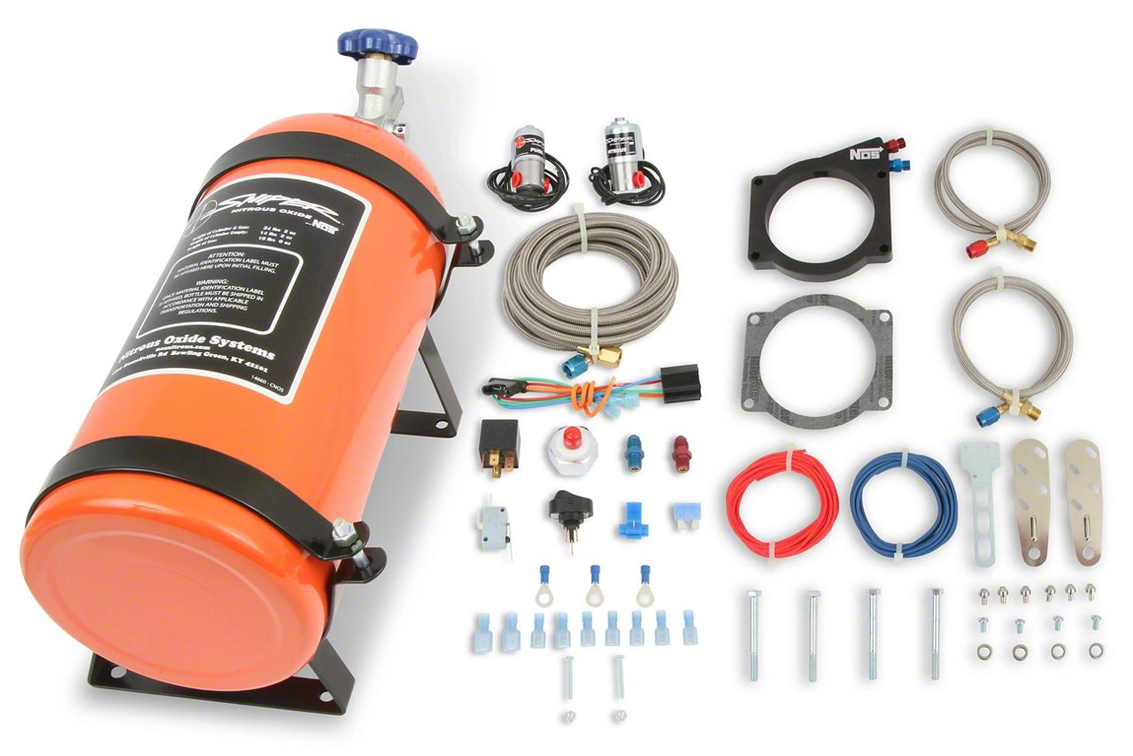 NOS Camaro Sniper Wet Nitrous System for 90mm or 92mm 4-Bolt Throttle ...