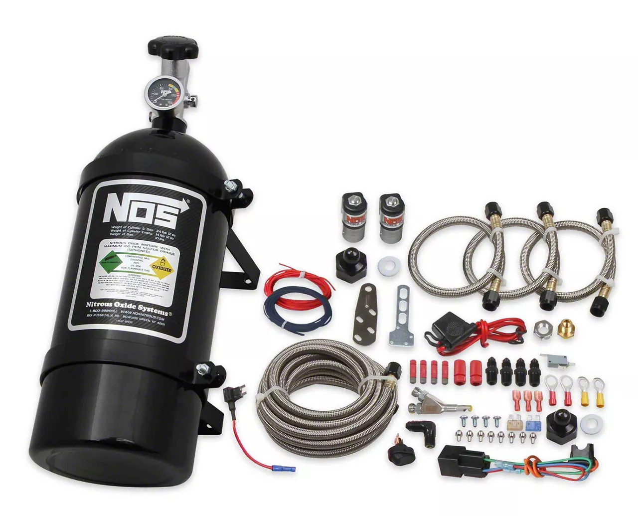 NOS Corvette Single Fogger Wet Nitrous System; Black Bottle 06015BNOS ...