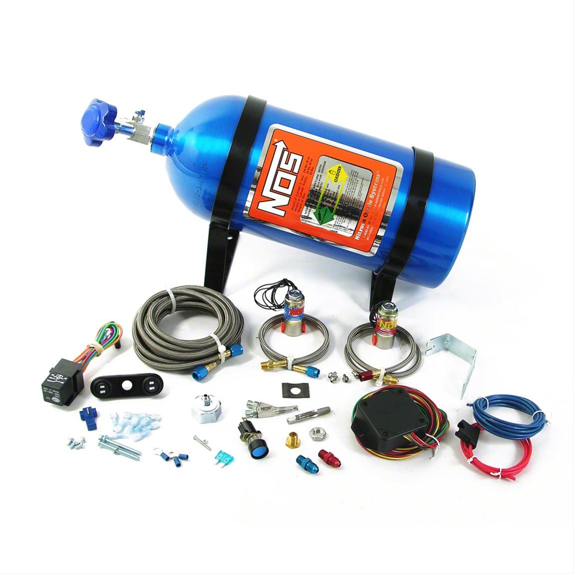 NOS Mustang Single Fogger Wet Nitrous System; Blue Bottle 02121NOS (05 ...