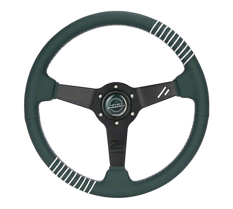 NRG Innovations Camaro 20th Anniversary 340mm Steering Wheel; Emerald ...