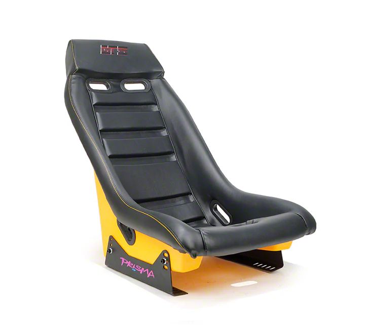 NRG Innovations Camaro Prisma GT Series Bucket Seat; Black Arcade PRI-100BK-ARCADE (Universal ...