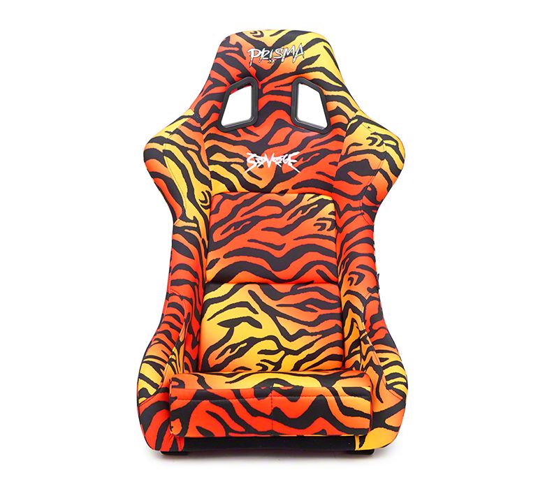 NRG Innovations Camaro Prisma Savage Large Bucket Seat; Tiger Yellow ...