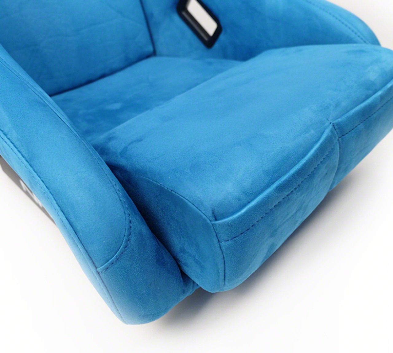 NRG Innovations Challenger Primsa XLarge Bucket Seat; Blue Alcantara ...