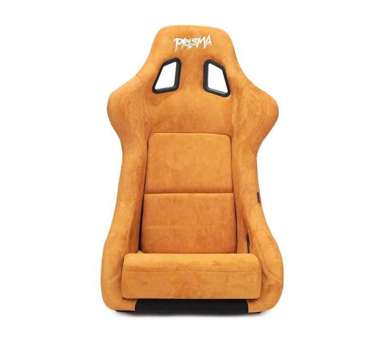 NRG Innovations Challenger Prisma Bucket Seat; Large; Tan Alcantara FRP ...