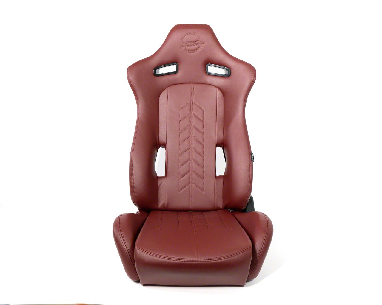 NRG Innovations Challenger The Arrow Reclinable Racing Seats; Maroon ...