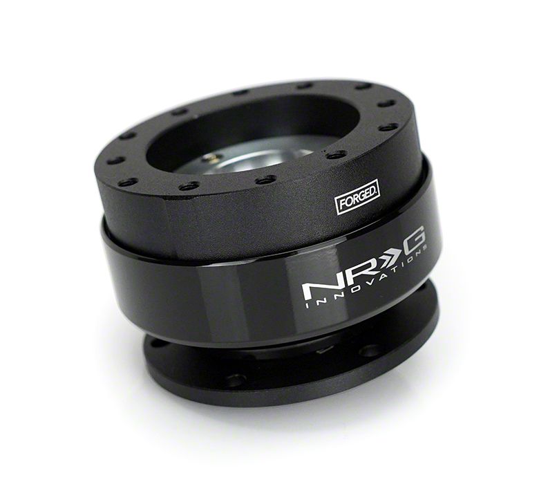 NRG Innovations Charger 2.0 Steering Wheel Hub Ball Bearing Quick Release; Black; SFI Approved ...